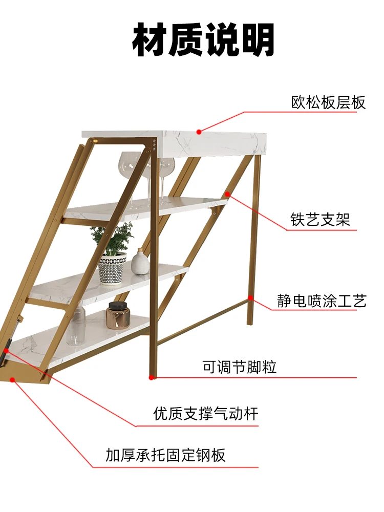 Multifunctional-wall-folding-dining-table-wall-storage-rack-household ...