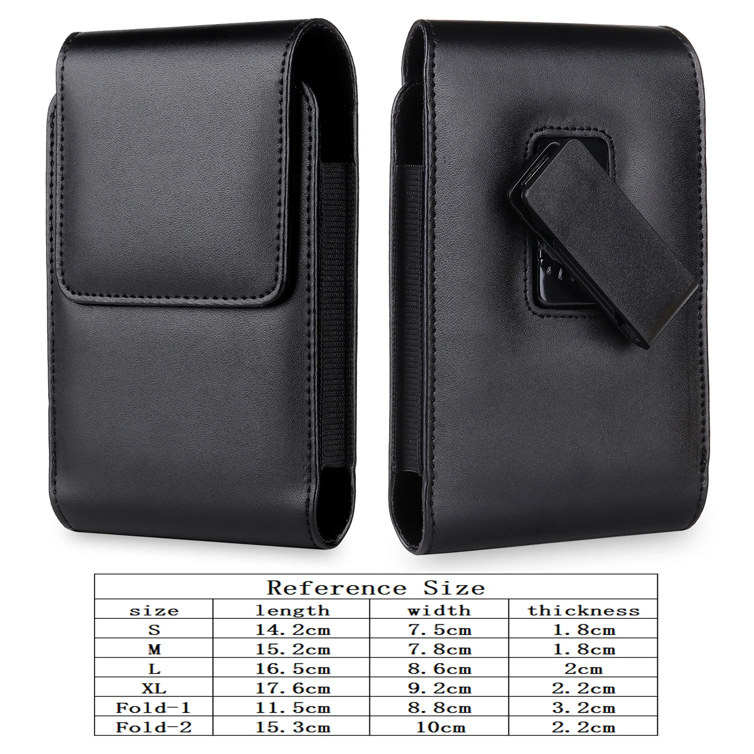 Universal Leather Phone Case Phone Pouch for iPhone Samsung Galaxy ...