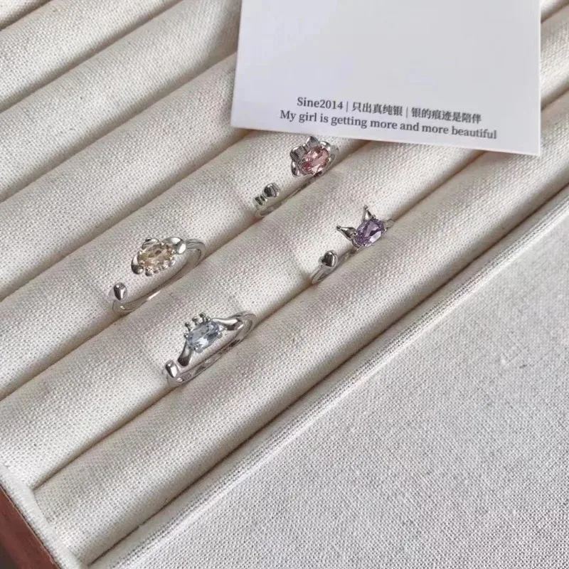 Sanrio-Kuromi-Cartoon-Ring-Anime-Action-Figures-My-Melody-Pom-Pom-Purin ...