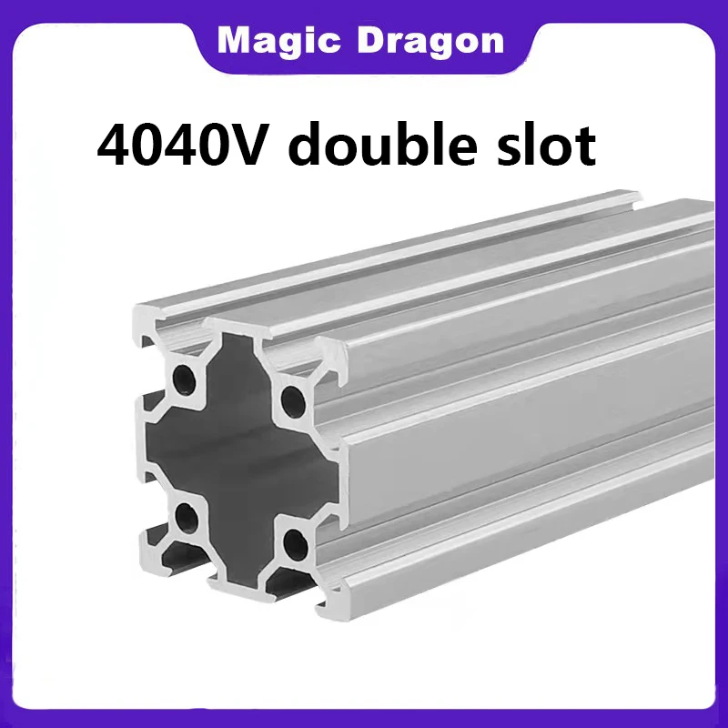 1PC Industrial aluminum profile European standard 4040 double-slot V ...