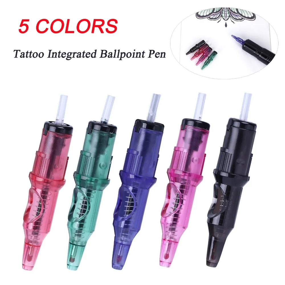 5pcs Ballpoint Cartridge Needles for Motor Tattoo Rotary Machine Pen ...