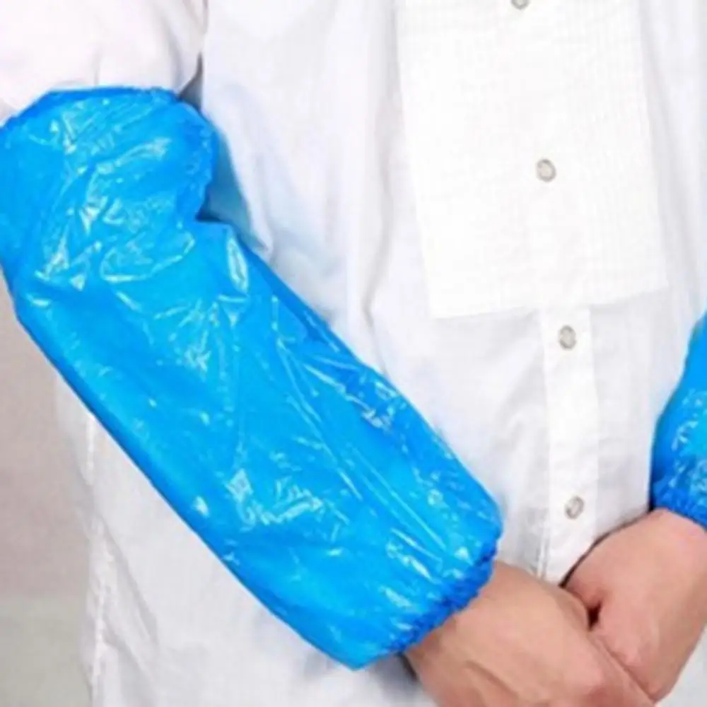 100-Pcs-Protective-Waterproof-Disposable-Plastic-Arm-Sleeves-Covers ...