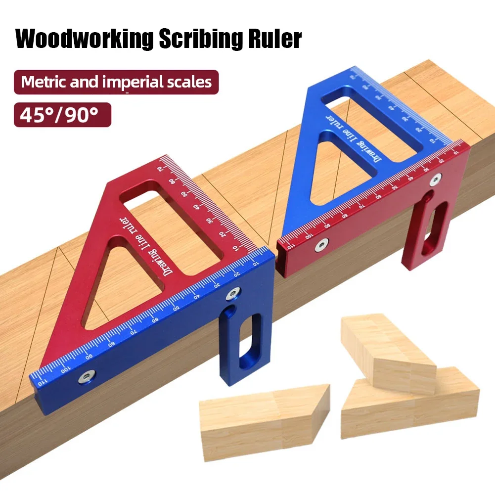 Carpenter-Square-Woodworking-Square-Protractor-Aluminum-Alloy-Miter ...