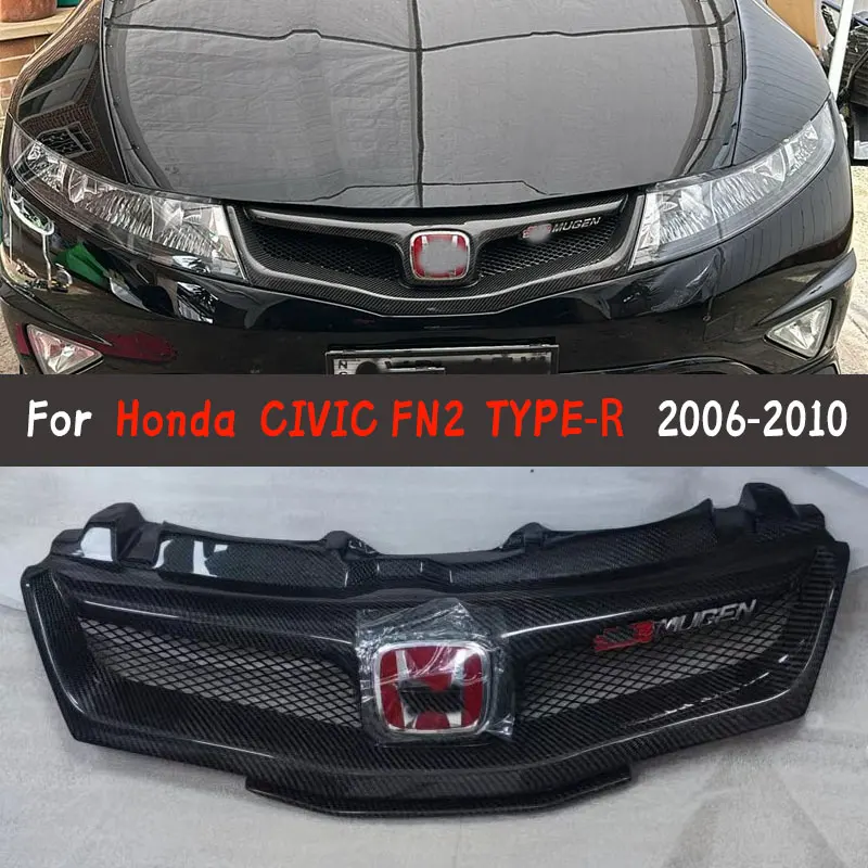 Fibra-de-carbono-real-e-fibra-de-vidro-Frente-Grille-Mugen-Estilo ...
