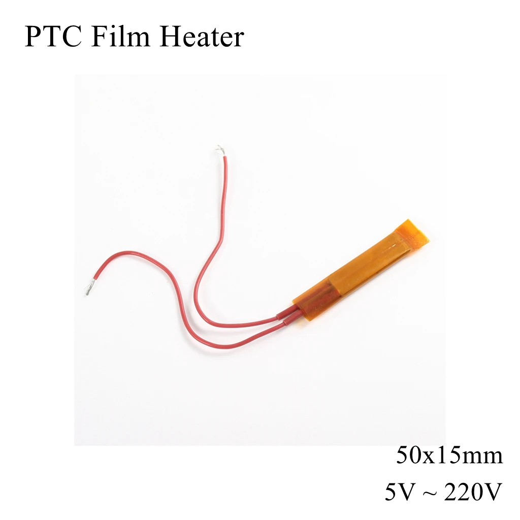 50x15mm 12v 24v 110v 220v Ptc Film Heater Element Constant Thermostat ...