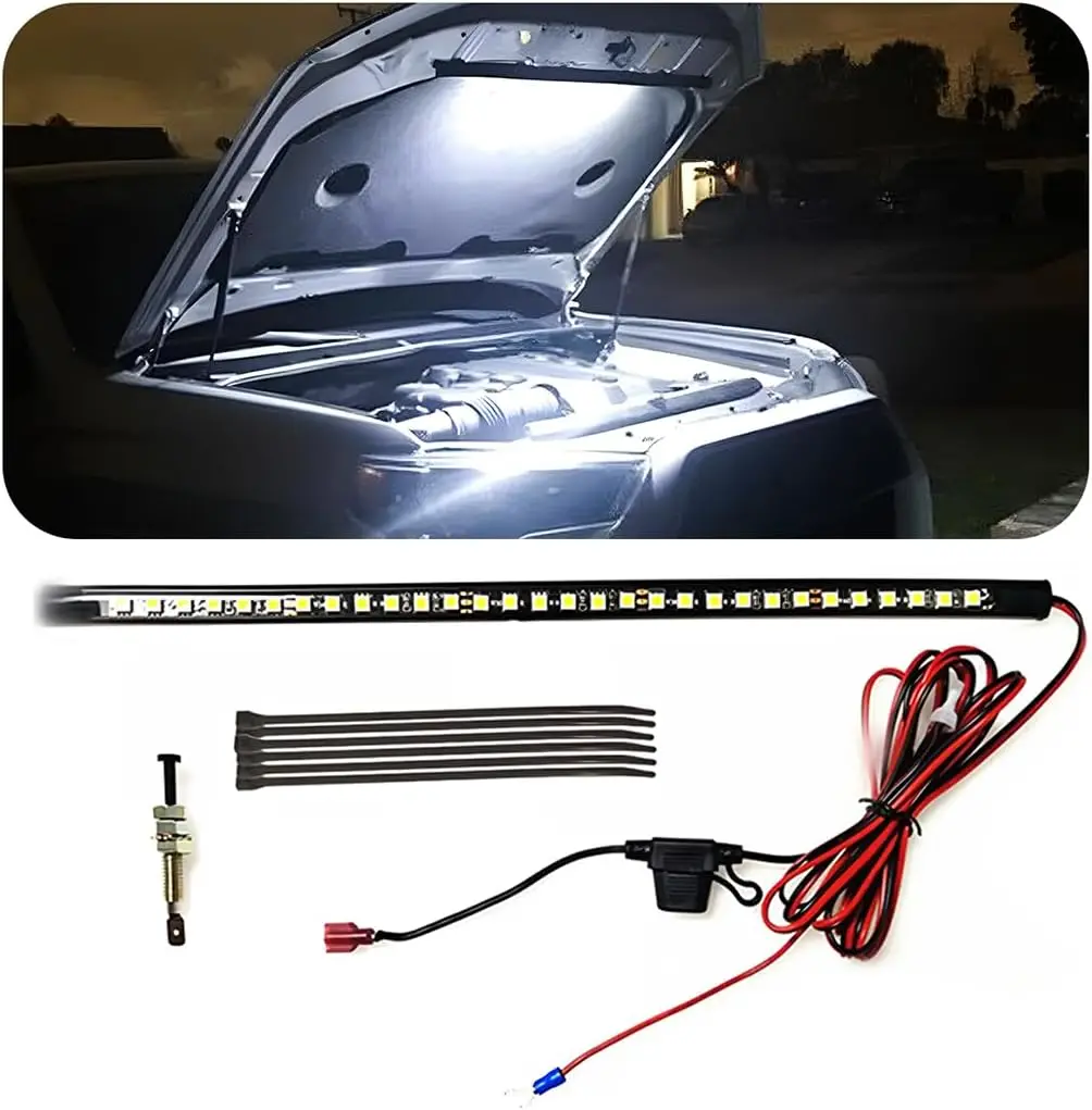 12V Car LED Light Kit Hood Work Light Strip with Automatic On/Off ...