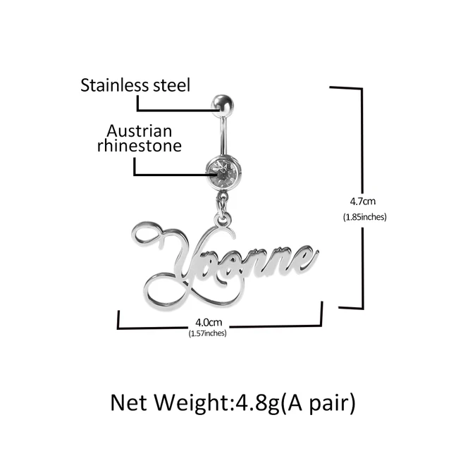 Belly Button Rings With Names