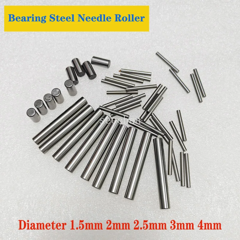 Bearing Steel Hard Shaft Needle Roller Dia 1.5mm 2mm 2.5mm 3mm 4mm ...