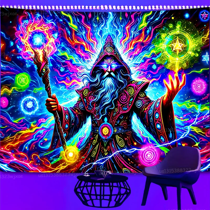 VIKAMA Magic Tapestry Rune Wizard x Dazzle Lightning High Density ...