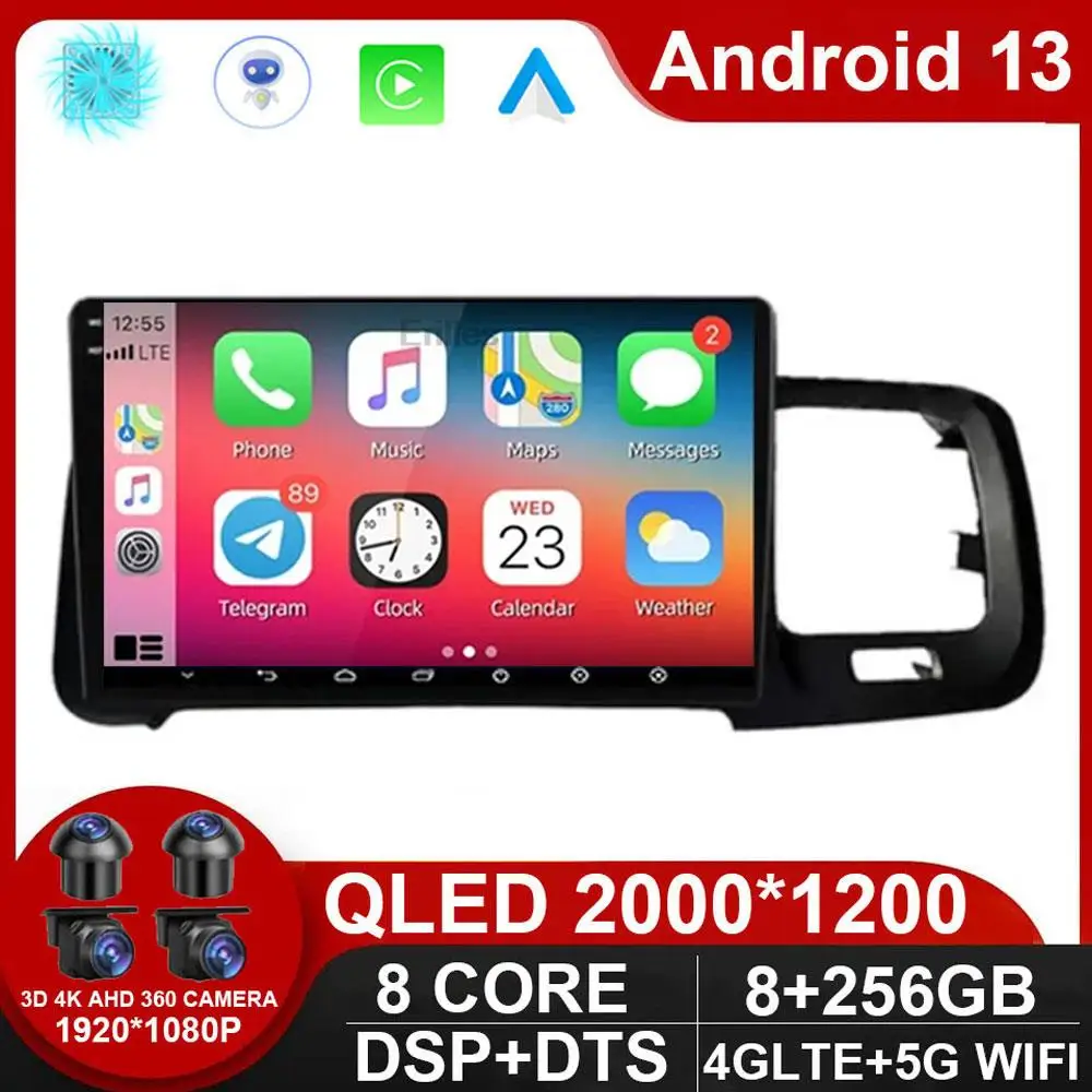 Android-14-Carplay-Auto-2K-Screen-Car-Radio-Multimedia-Player-For-Volvo ...
