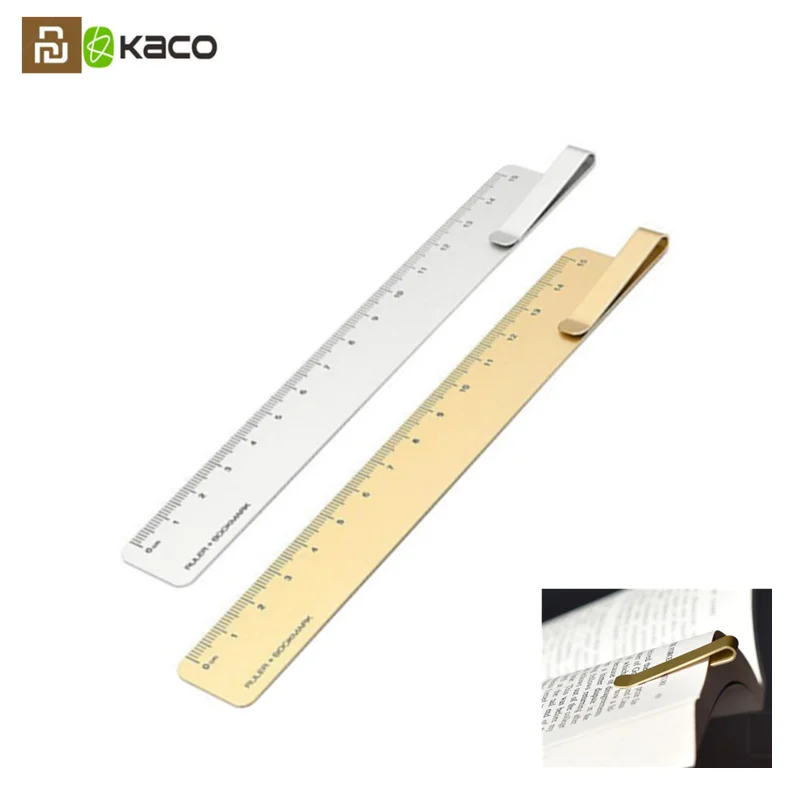 Original-Youpin-Kaco-Ruma-Ruler-Bookmark-Aluminium-Alloy-Ruler-Metal ...