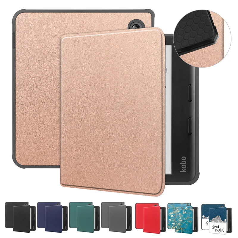 Funda-For-Kobo-Libra-Colour-Case-7-inch-PU-Leather-TPU-Back-Flip-Smart ...