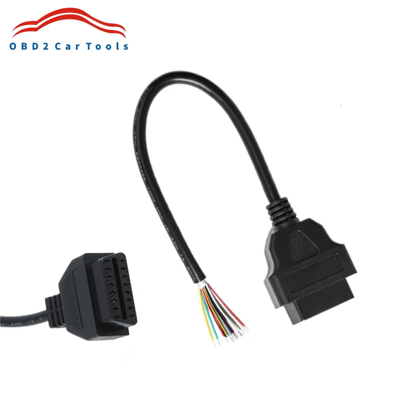 ELM327-Opening-Female-Cable-OBD2-16Pin-Male-Plug-Connector-Extension ...