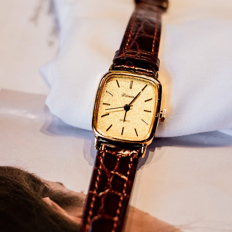 Dimeina-Women-High-Quality-Quartz-Watch-Square-Rectangle-Dial-Orologio ...