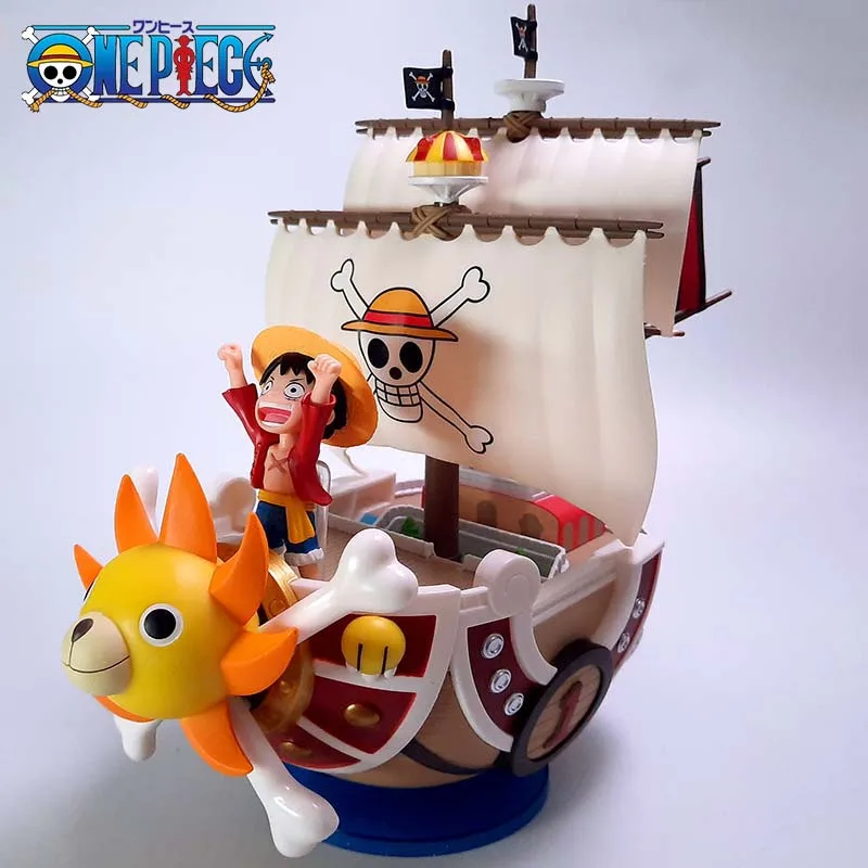 One Piece Figure Luffy THOUSAND SUNNY Going Merry Assembling Boat Model ...