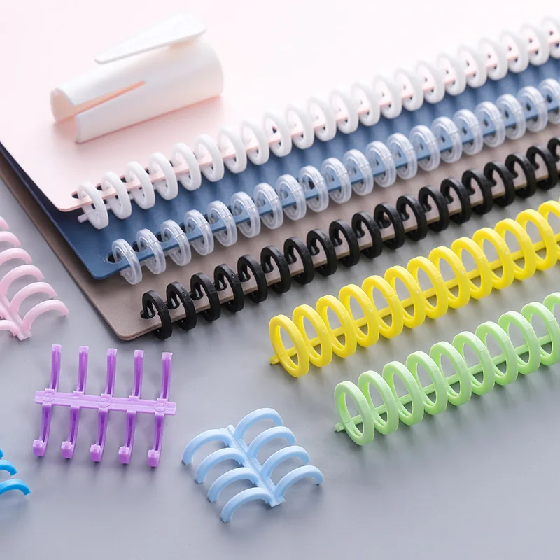 1-10Pcs-DIY-Spiral-Binders-30-Holes-Circles-Ring-Spiral-A4-Notebook ...