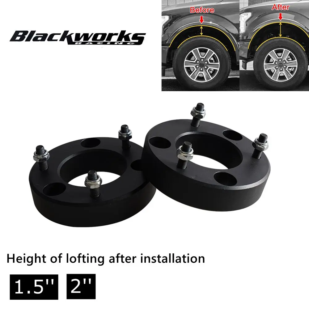 1-5-Inch-2-Incn-Black-Front-Leveling-Lift-Kit-For-2004-2019-Ford-F150 ...