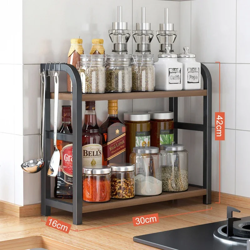 Kitchen-seasoning-shelf-table-top-storage-shelf-soy-sauce-bottle ...
