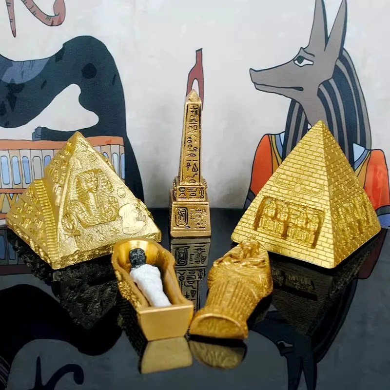 Ancient-Egyptian-pyramids-obelisks-mummy-models-resin-artworks ...
