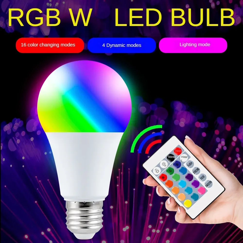 E27-LED-RGB-Lamp-Spotlight-Bulb-220V-LED-5W-10W-15W-IR-Remote-Control ...