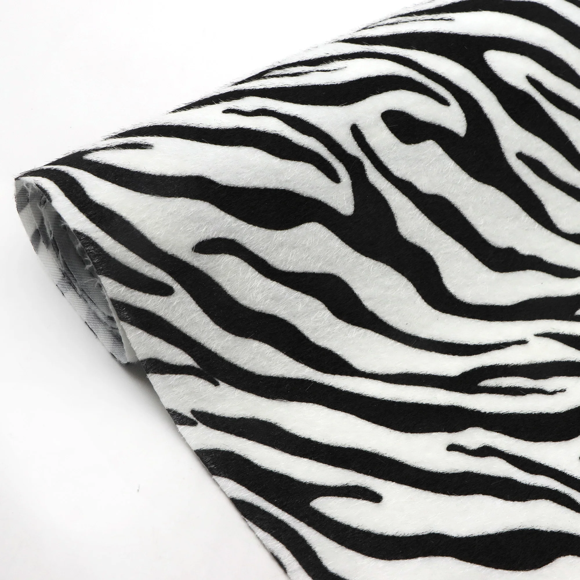 1pc Premium Zebra Striped Velvet Fabric - Pre-cut 55.12x11.81inch Size ...