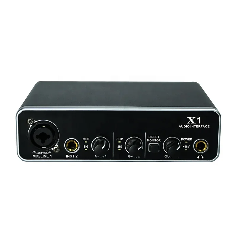 Professional-USB-Sound-Card-Audio-Interface-Recording-Studio-2-in-Out ...