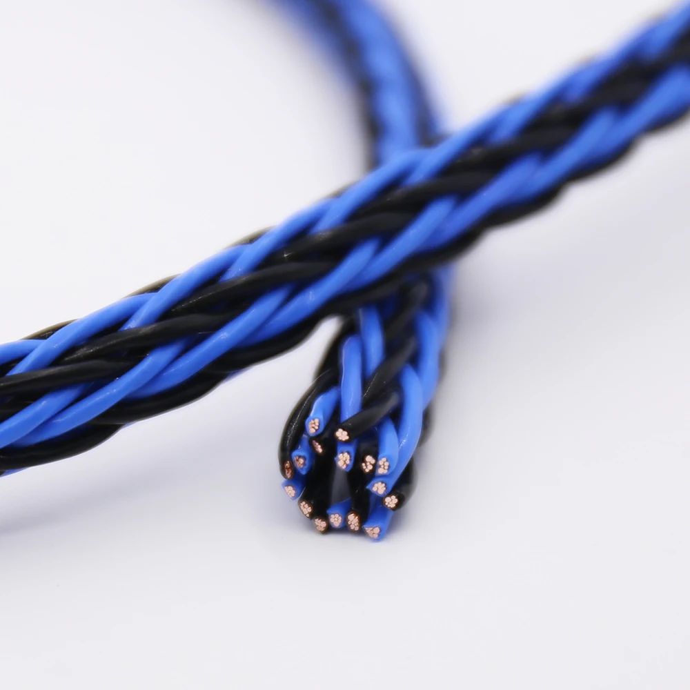 One-Meter-Blue-8TC-8core-twist-cable-OCC-Copper-Wire-Cable-for-HIFI ...