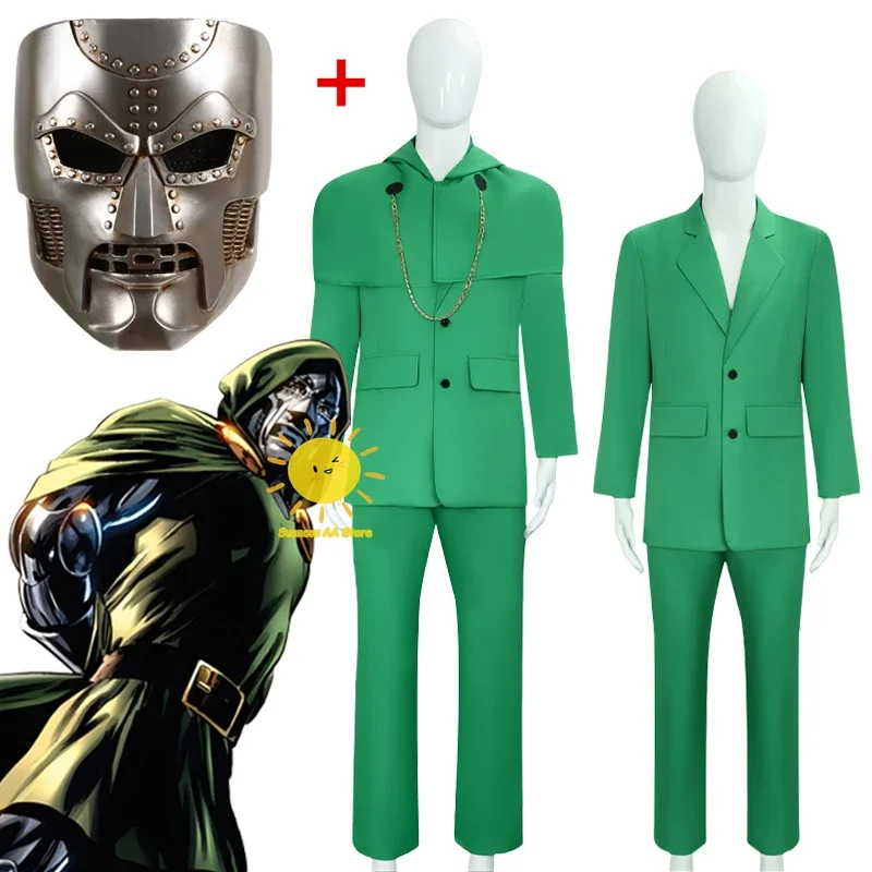 BEAST KINGDOM Doctor Doom Cosplay The Avengers Cosplay Costumes Green ...