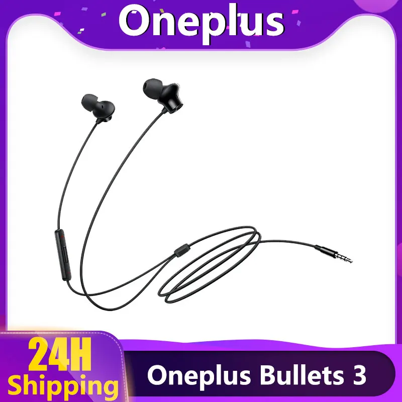 Original OnePlus Bullets 3 Earphones In Ear Earphone Headset With ...
