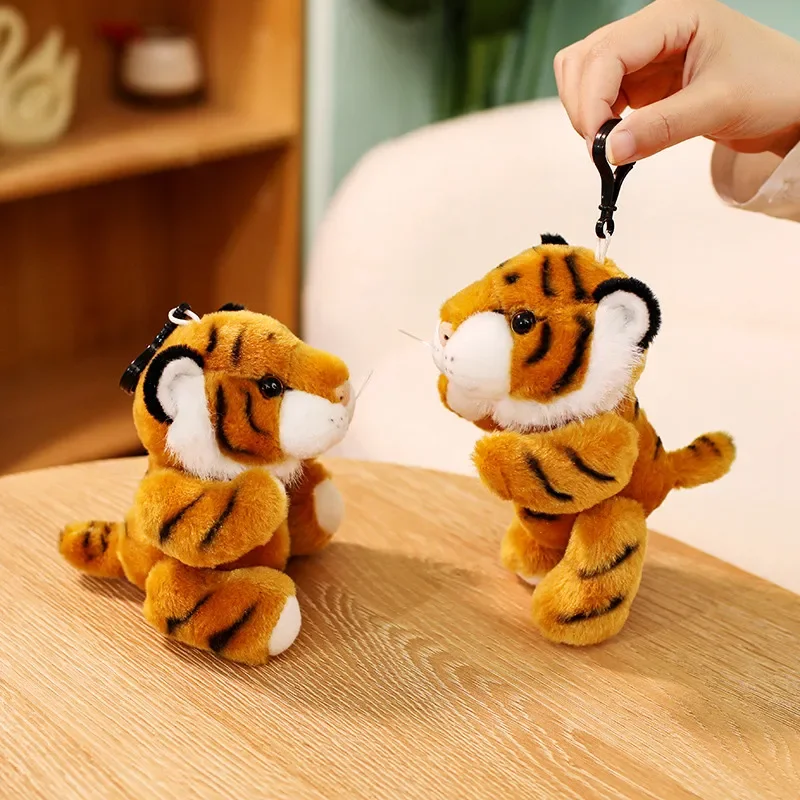 Funny Baby Tiger Plush Toys Creative Rotating Joint Tiger Pendants Cute ...
