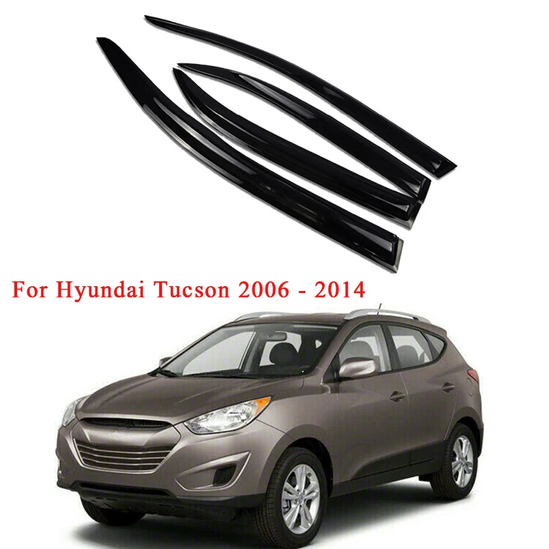 Car-Side-Window-Wind-Deflectors-Vent-Visors-Sun-Wind-Rain-Shield-Window ...