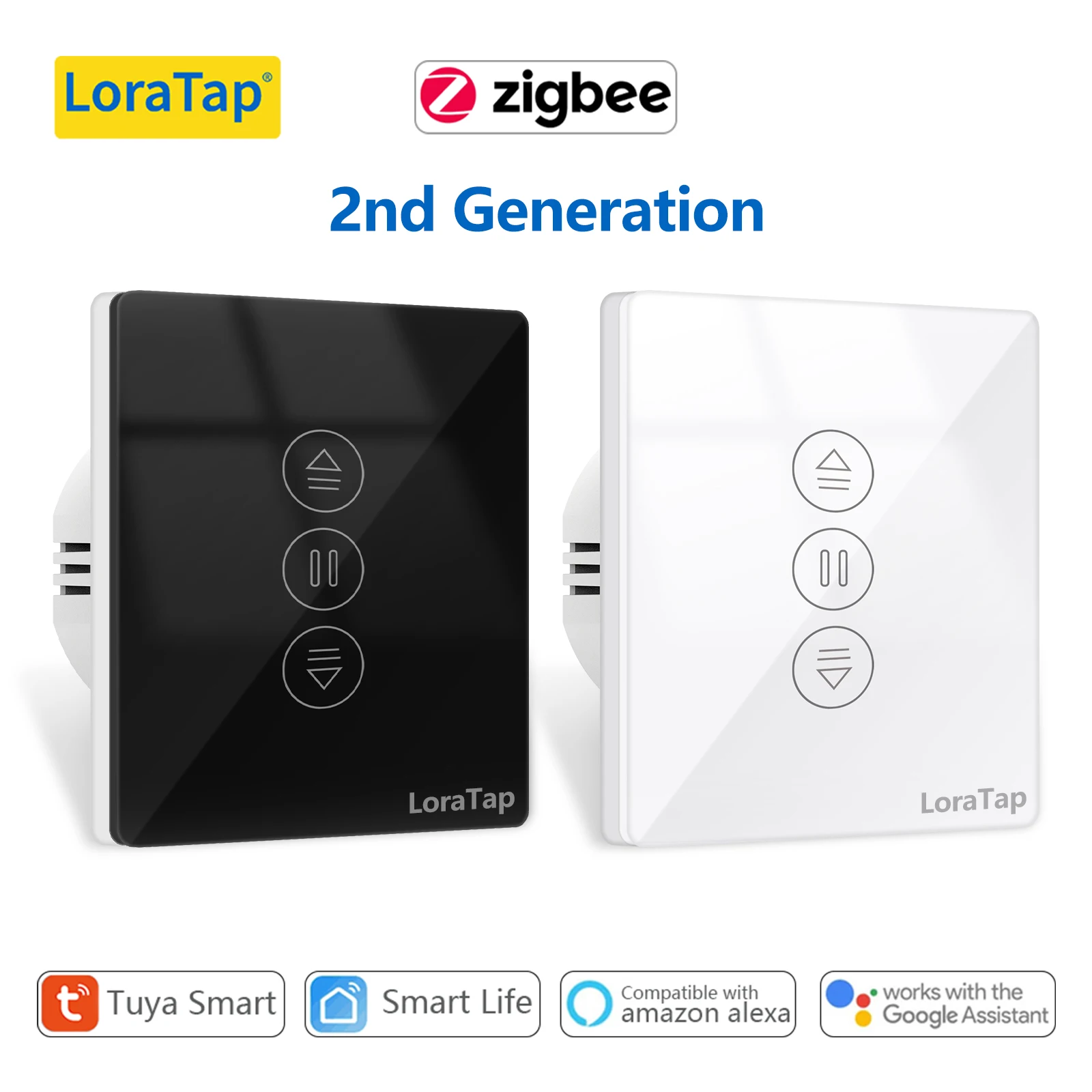 LoraTap ZigBee Curtains Roller Shutters Blinds Switch Control Connected Motor Google Home Alexa ...