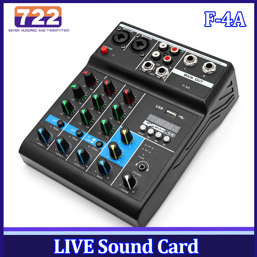 F-4A-Professional-4-channel-Audio-Mixer-Portable-Bluetooth-compatible ...