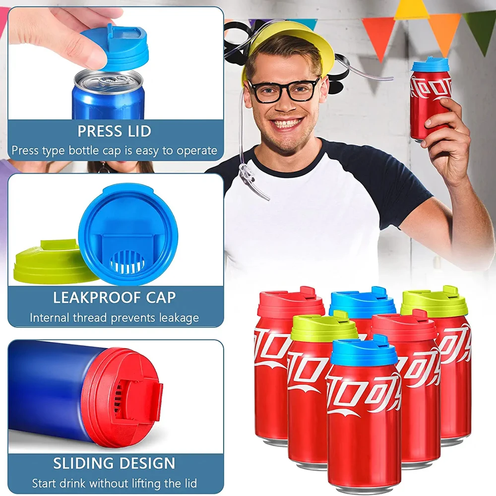 Reusable-Can-Lid-Beer-Beverage-Leak-Proof-Beverage-Press-Beverage ...