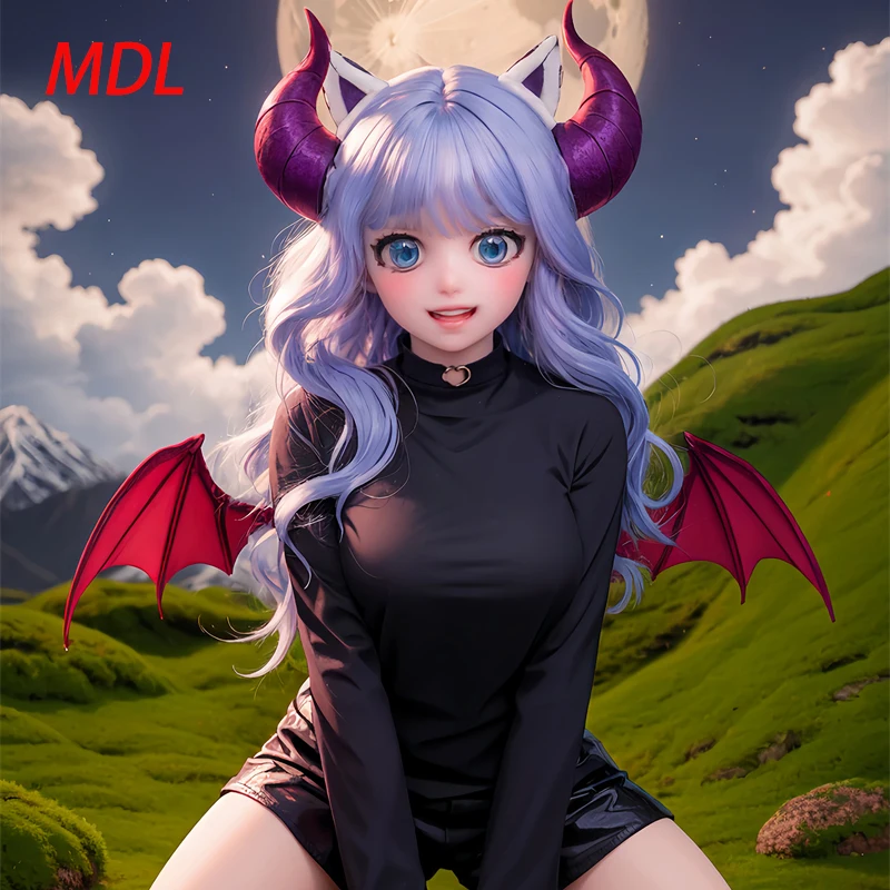 MDL-100cm-Cartoon-Quadratic-Red-Horned-Devil-Doll-Adjustable-Joint ...