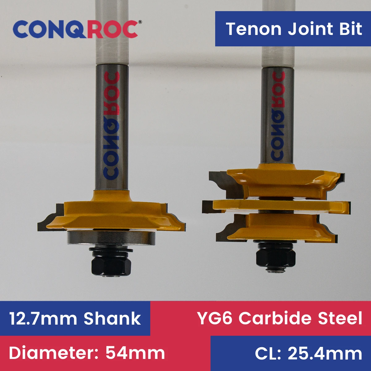 12.7mm(1/2") Shank Recoverable Bead Glass Door Router Bit Set with ...