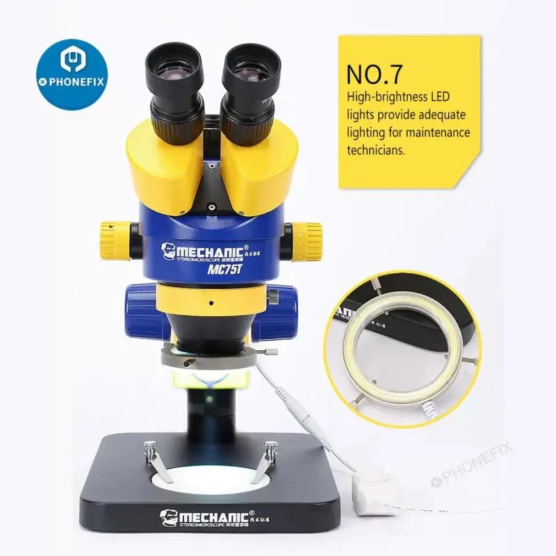 MECHANIC-MC75T-B1-Microscopio-est-reo-Trinocular-Industrial-con-Zoom ...