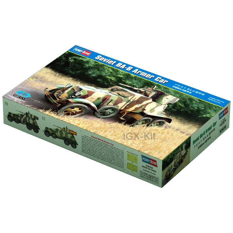 Hobbyboss 83839 1/35 Scale Soviet BA6 BA-6 Armor Vehicle Car Hobby ...
