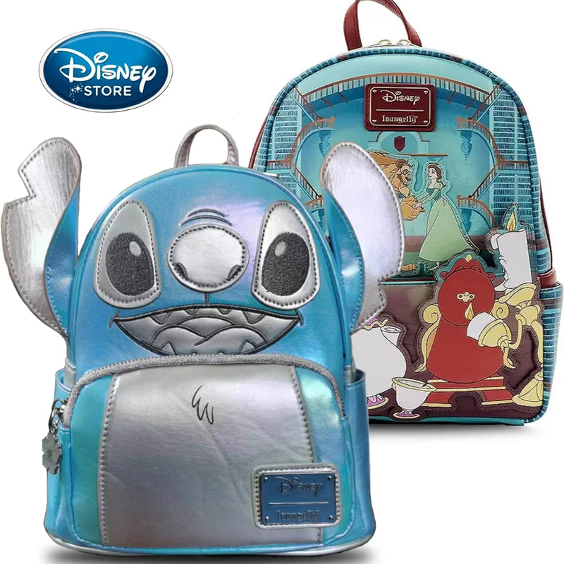 Disney Leather Women Double Shoulder Backpack Christmas Gingerbread ...