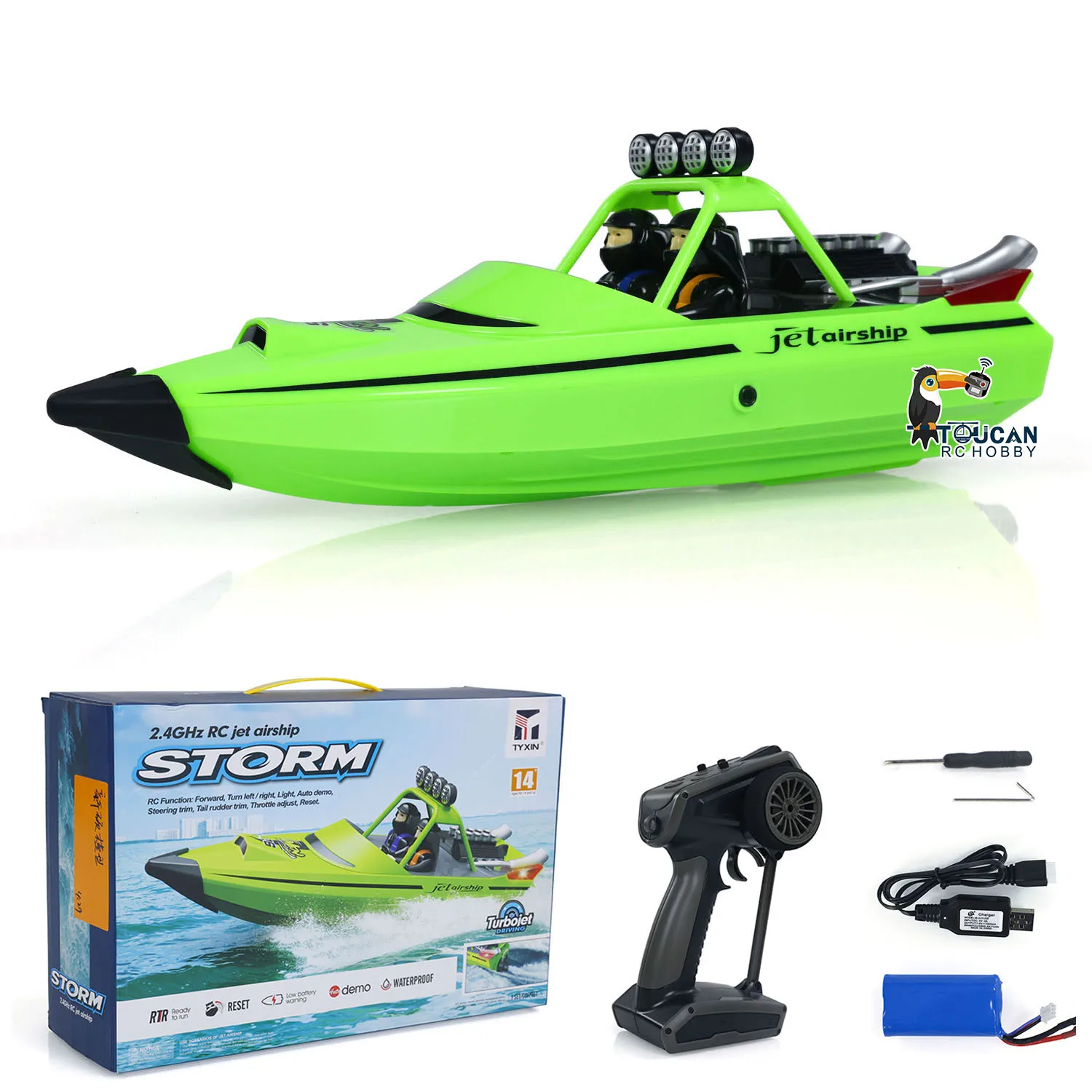 RC-RTR-Boat-Lights-Self-Righting-Jet-Ship-Toy-2-4G-Radio-control-Racing ...