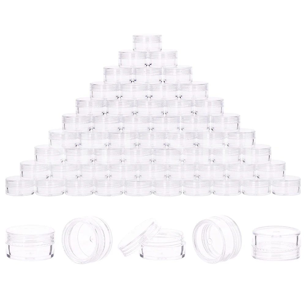 400pcs-5g-Make-Up-Jar-Cosmetic-Sample-Empty-Container-Plastic-Round-Lid ...