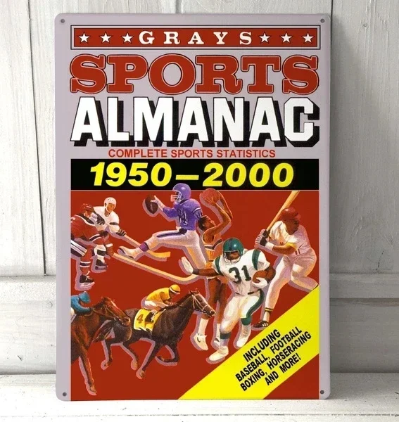 Back-to-the-Future-Sports-Almanac-Tin-Sign-Movie-Vintage-Metal-Tin-Sign ...
