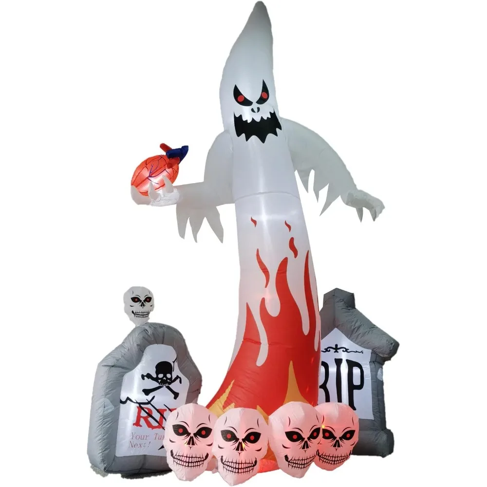 Halloween-Decoration-9-ft-Graveyard-Ghost-with-Skulls-Blow-Up-with ...