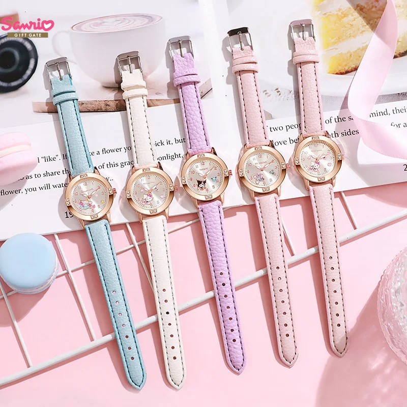 Miniso-Kawaii-Hello-Kitty-Watch-Anime-Kuromi-Cinnamoroll-Quartz-Fashion ...