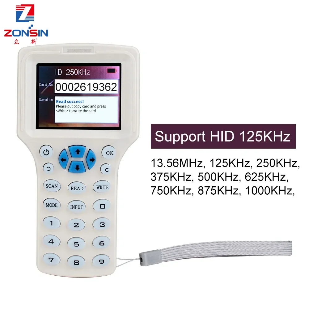 10-Frequency-NFC-Smart-Card-Reader-Writer-Duplicator-125K-13-56MHz-RFID ...