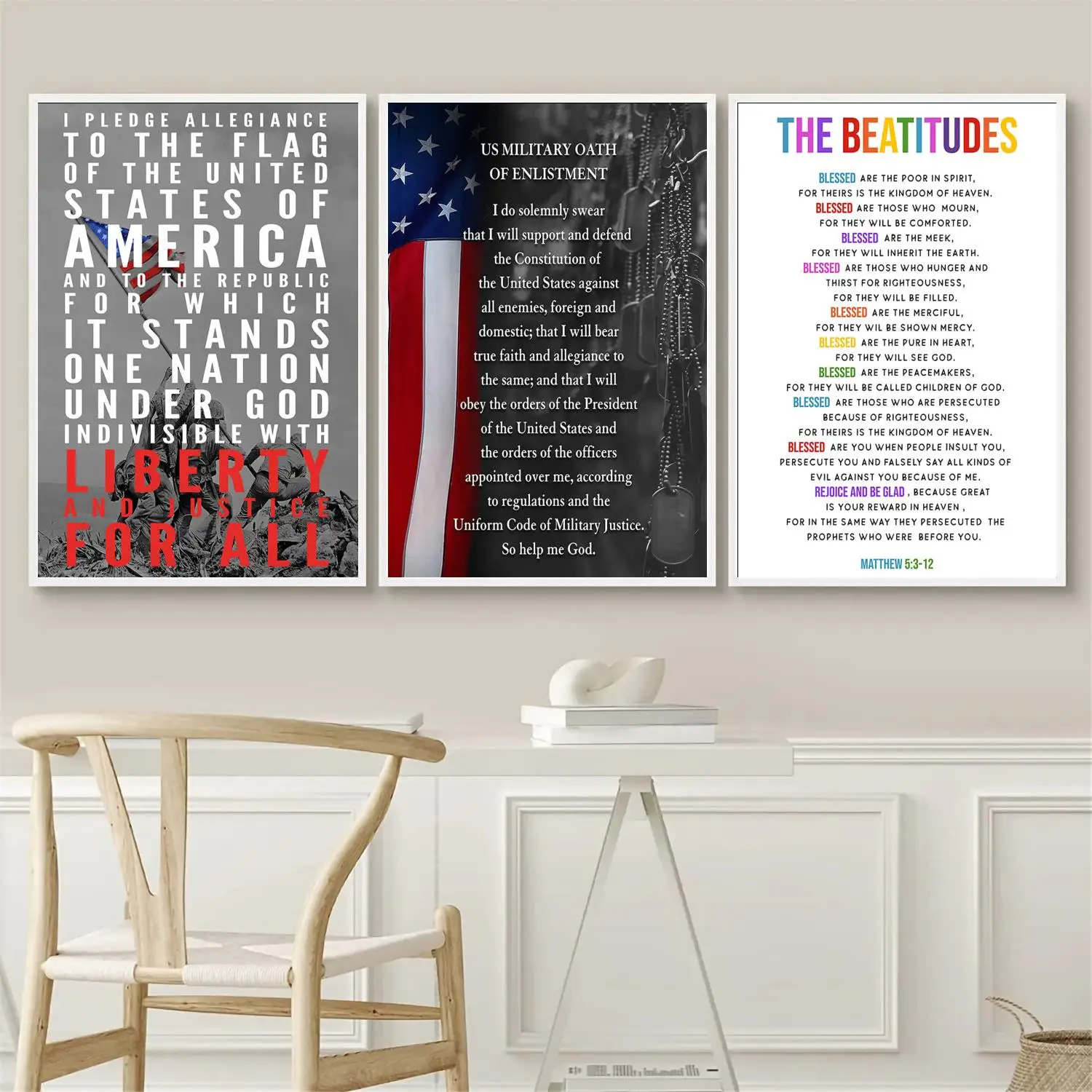 Pledge Poster Wall Art 24x36 Canvas Posters Decoration Art Poster ...
