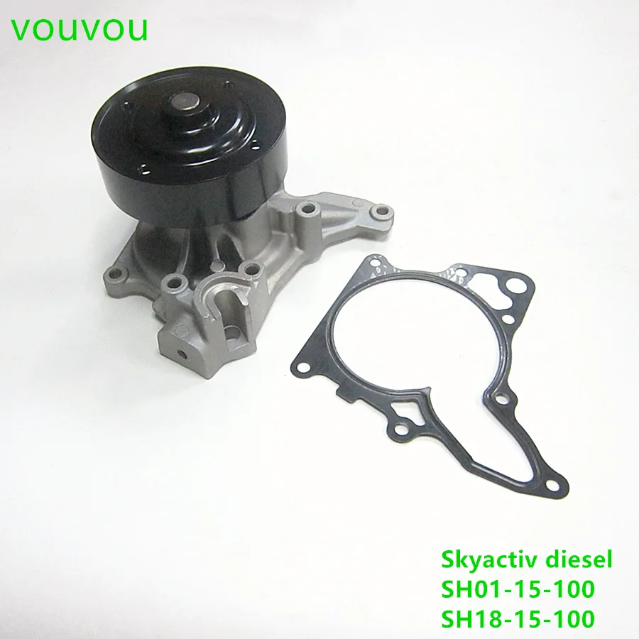 Car accessories SH01-15-100 Diesel 2.2 engine water pump for Mazda CX5 ...