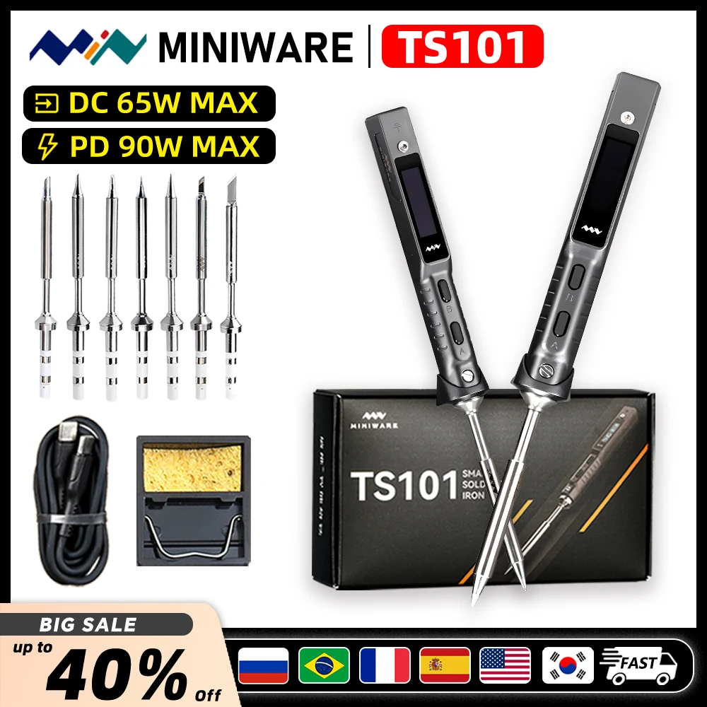 Soldador-el-ctrico-Original-TS101-estaci-n-de-soldadura-Digital-port ...