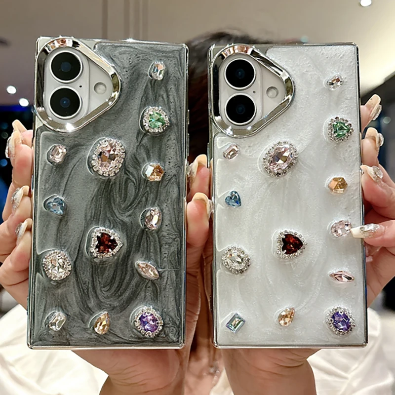 Electroplated-Quicksand-Ruby-Case-for-IPhone-16-11-12-13-14-15-Pro-Max ...