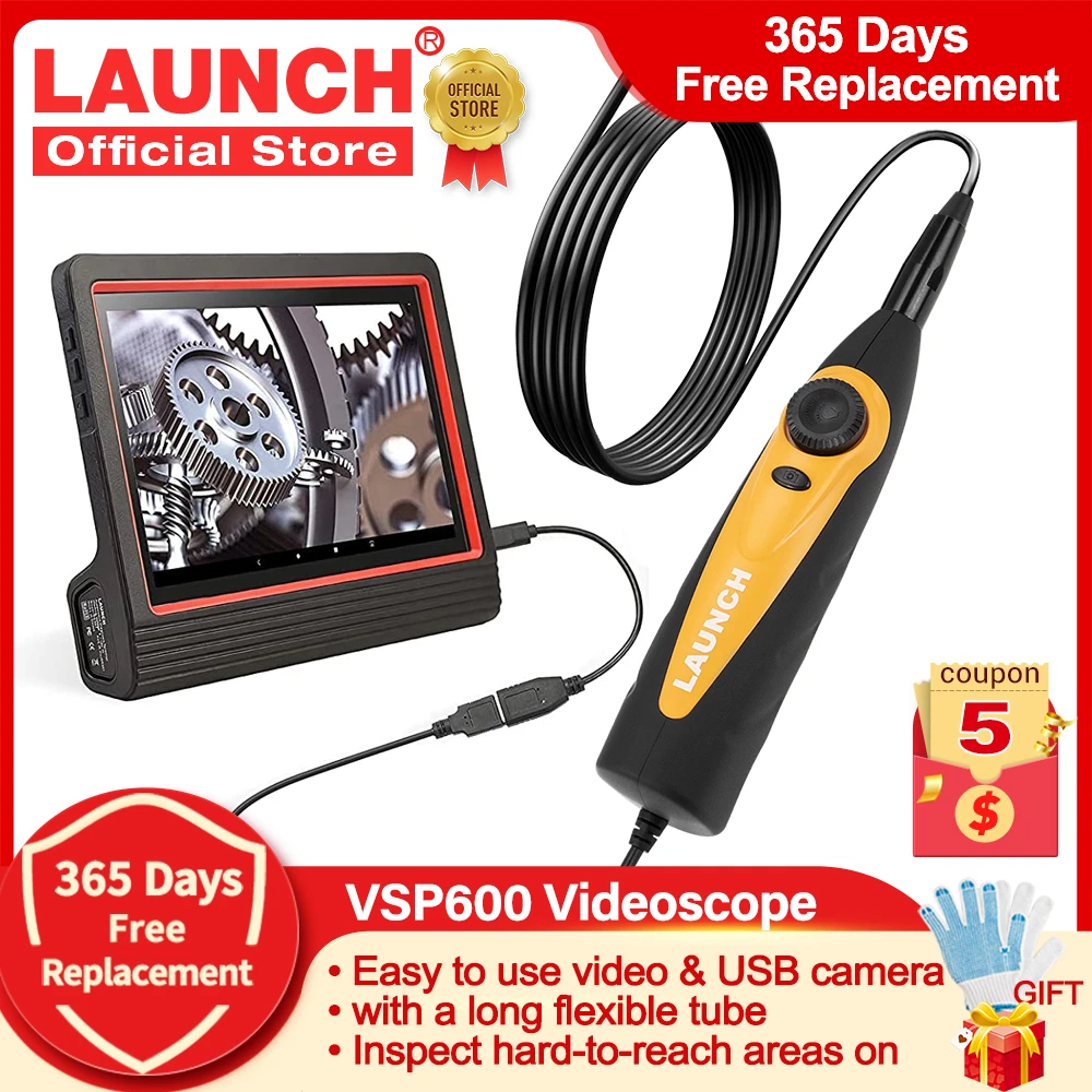 Launch Vsp600 Videoscope Camera Endoscope Car Inspection Mirror ...